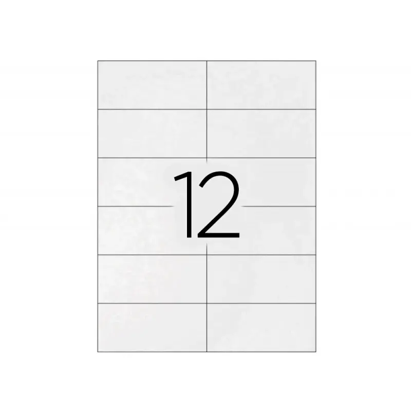 Etiqueta adhesiva q-connect kf10657 tamaño 105x48 mm fotocopiadora ...