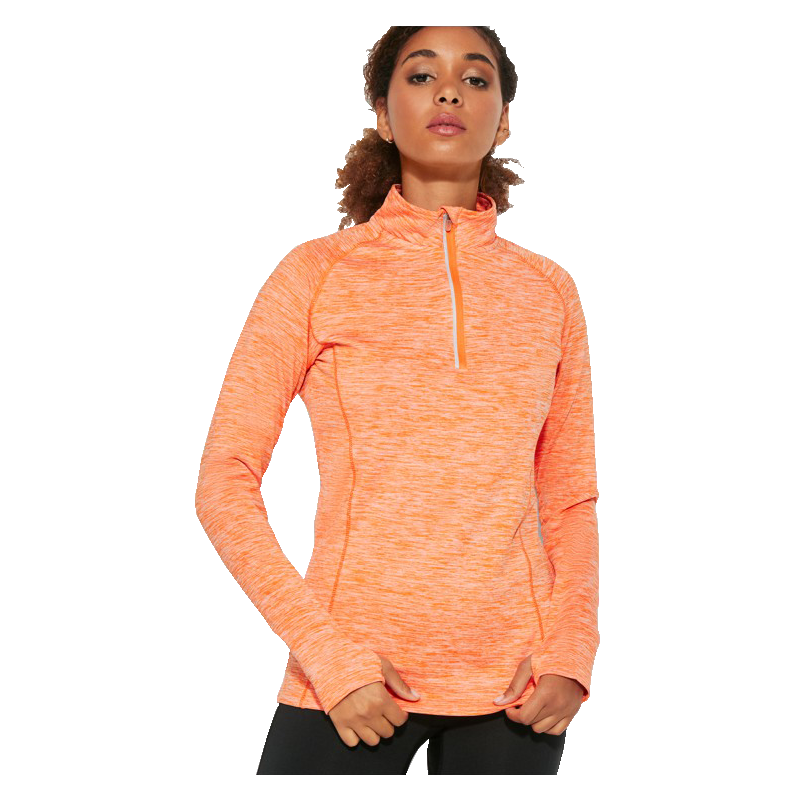 Sudadera técnica de manga larga ranglán para mujer con interior ...